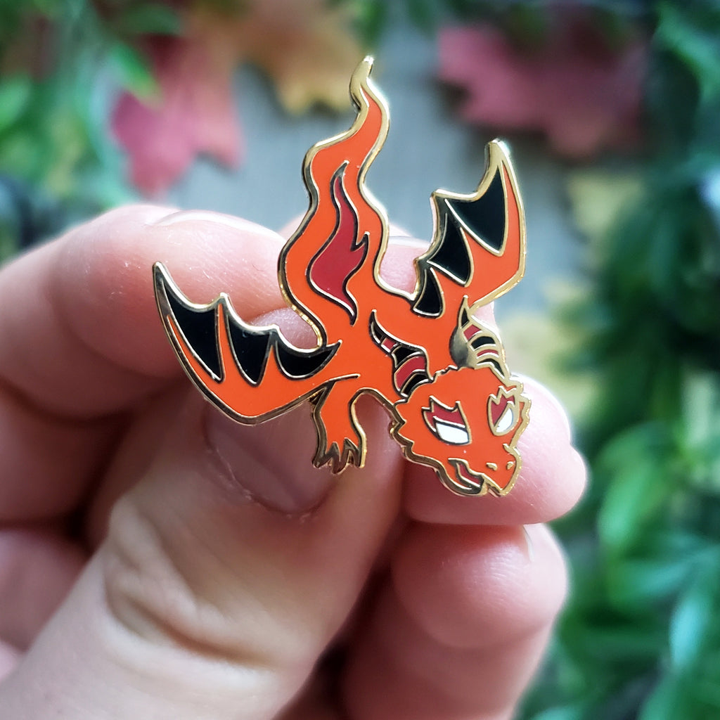 Dark Dragon Hard Enamel Pin – Garden of Dragons